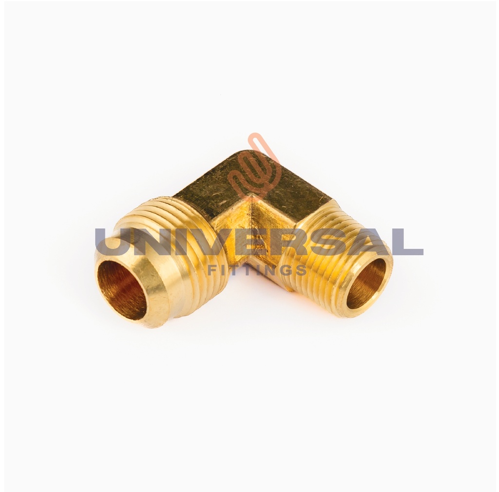 U-49F-04-04 Conector Codo 90º Terminal Macho 1/4" Flared 45º x 1/4" NPT | UNIVERSAL FITTINGS
